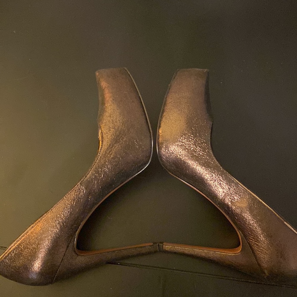 Bronze Platform Heels - Gem